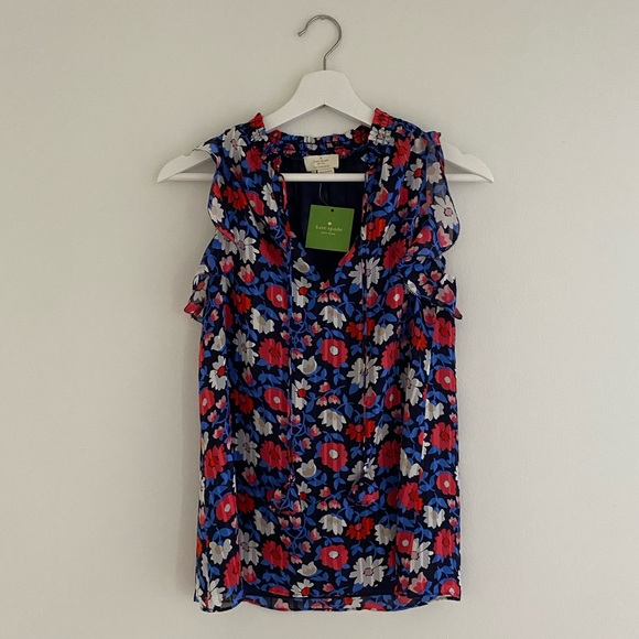 kate spade | Tops | Kate Spade Daisy Satin Stripe Top | Poshmark